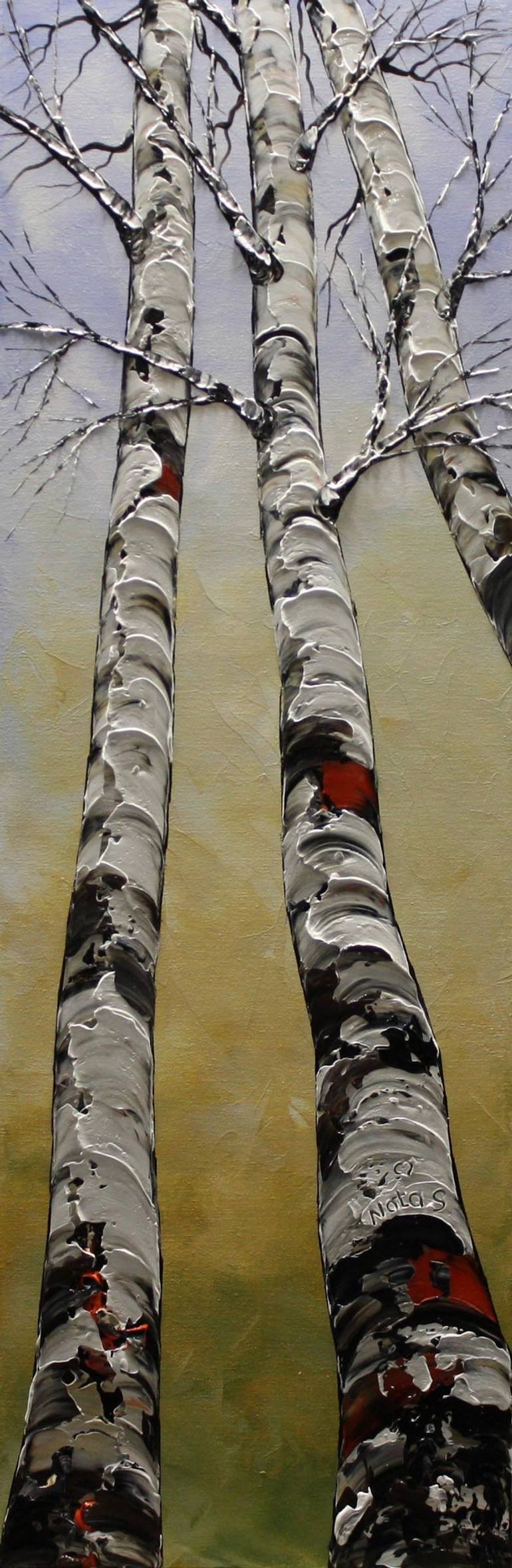 Looking Up Painting by Nataliya Stupak | Saatchi Art