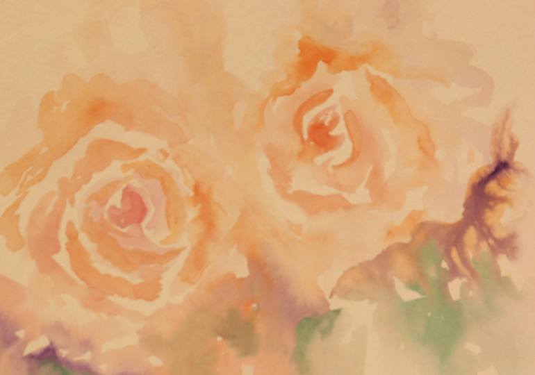 Petals of the Rose... Painting by Sandy Pickert | Saatchi Art