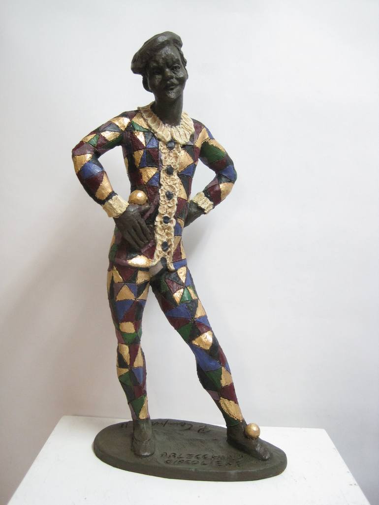 Arlecchino viola Sculpture by Paolo Camporese | Saatchi Art