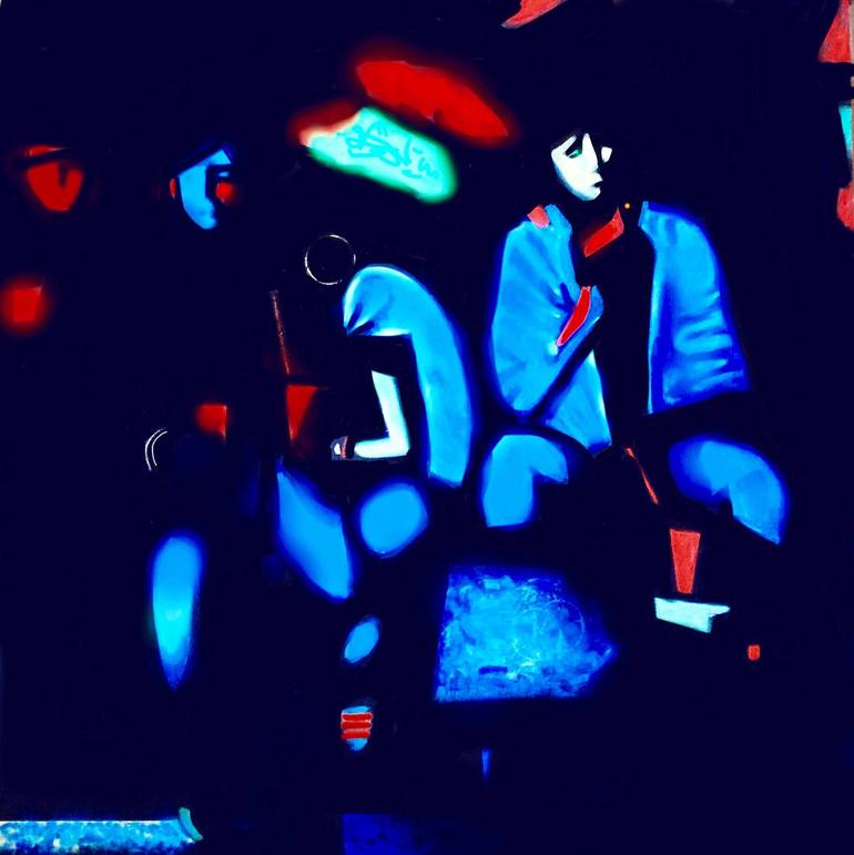 Nightclub Painting by Gleb Fedoseev | Saatchi Art