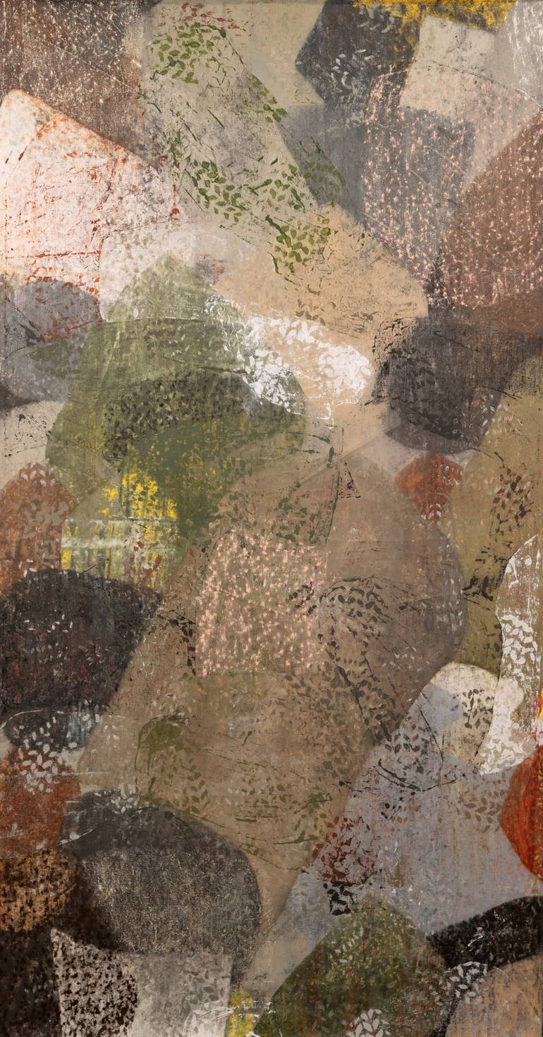 A Jumble of Stacked Sintered Stone Blocks Painting by Adrian Bradbury ...