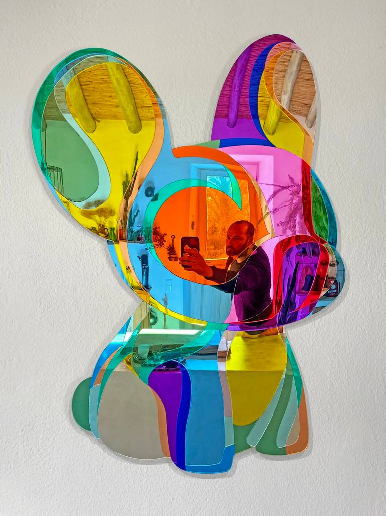 Frenchie mirror Sculpture by Yoni Alter | Saatchi Art