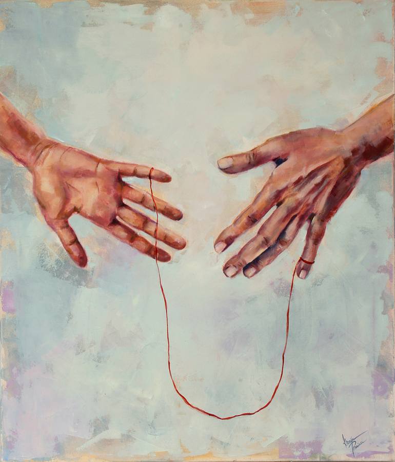 Connection Painting by Ksenija Pronina | Saatchi Art