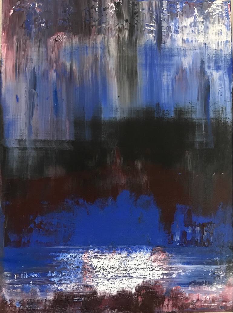 Lagoon Painting by Maria Coleman | Saatchi Art