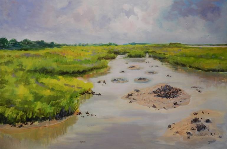 Low Country Morning Painting by Joy Parks Coats | Saatchi Art