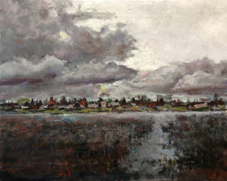 Oil Painting On Canvas Evening Mood Painting by Vsevolod Chistiakov ...