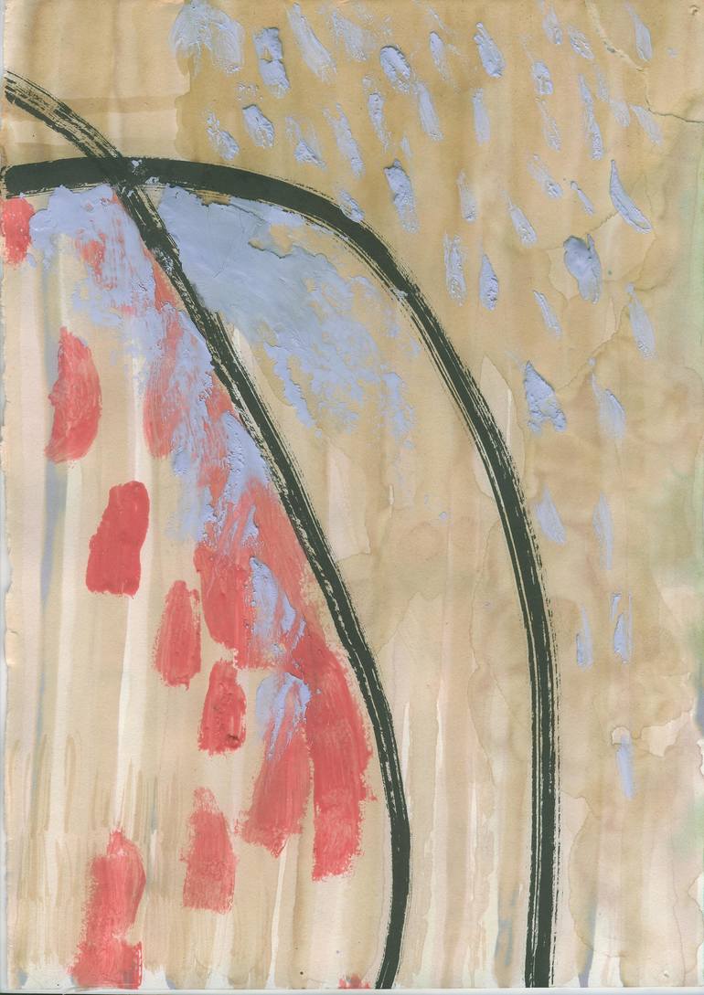 paper diary/emotional map Painting by Bogi Bíró | Saatchi Art