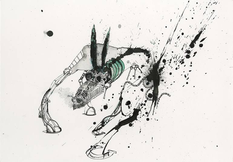 Steed Drawing by Louis Benoit | Saatchi Art