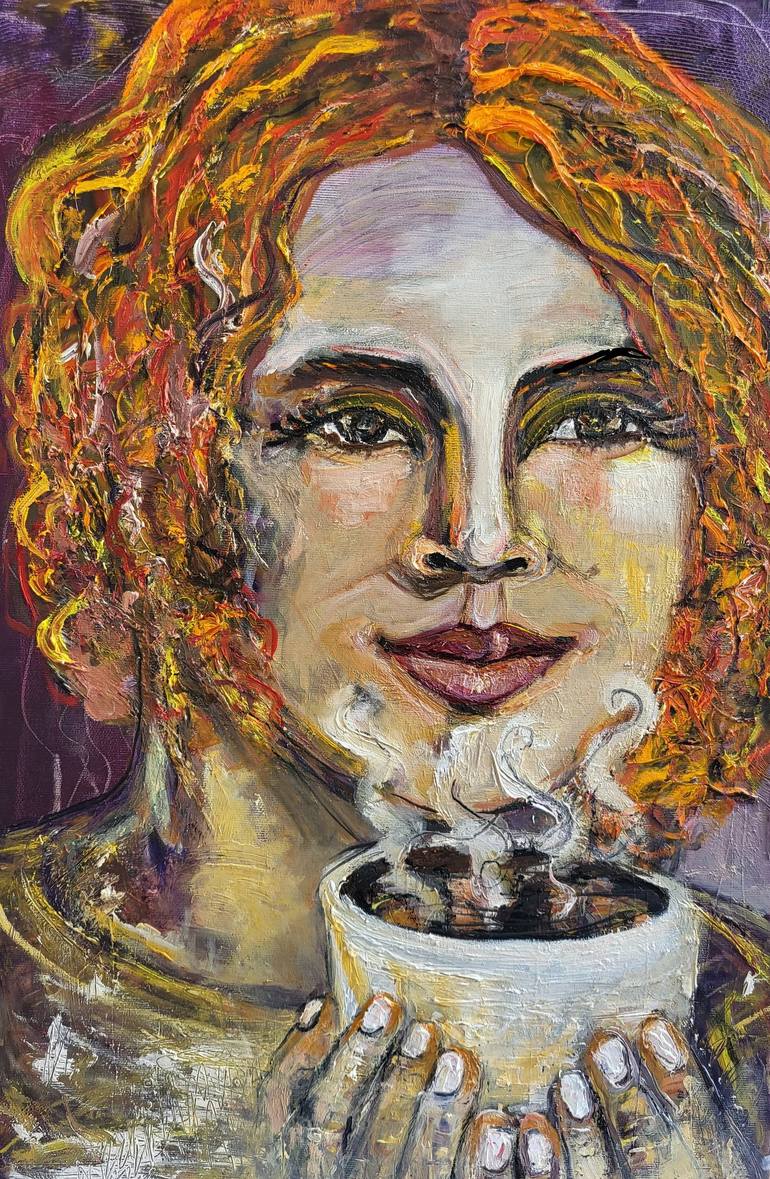 Untangled Thoughts Painting by Evelina Popilian | Saatchi Art