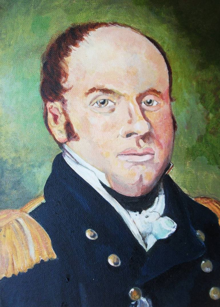 Thomas Masterman Hardy Portrait Painting by Steve Smith | Saatchi Art