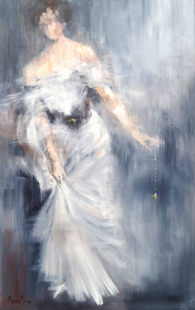 The Ball Gown Painting by Anna Sims | Saatchi Art