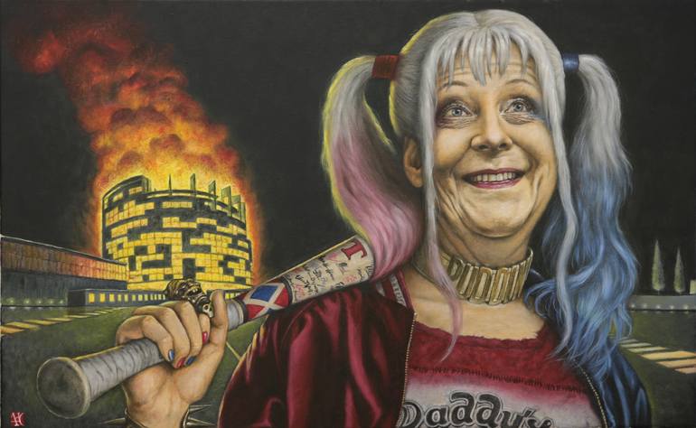 Angela Quinn Painting by Antonio de Cesare | Saatchi Art