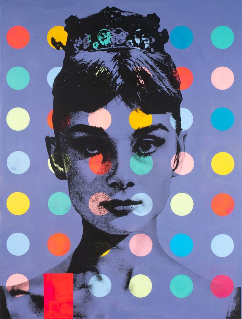 Audrey Hepburn Portrait Painting by Dane Shue | Saatchi Art