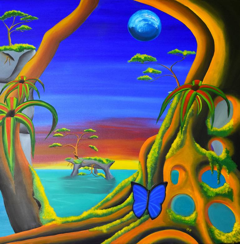 Blue Morph Painting by Mark Moore | Saatchi Art