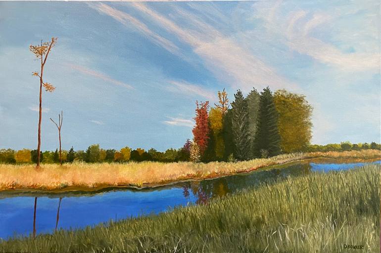 Mitchell State Park Painting by David Bowker | Saatchi Art