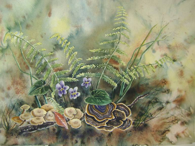 Florest Floor Painting by Anna Williams | Saatchi Art