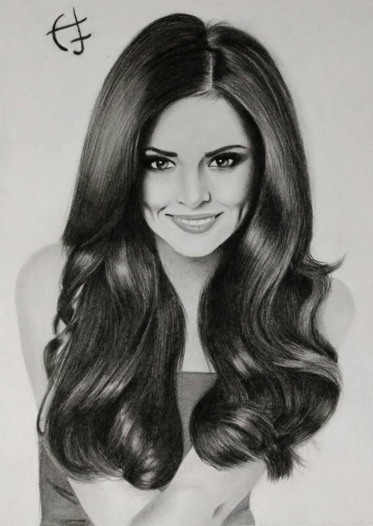 Dimples Drawing by Hrishikesh Joshi | Saatchi Art