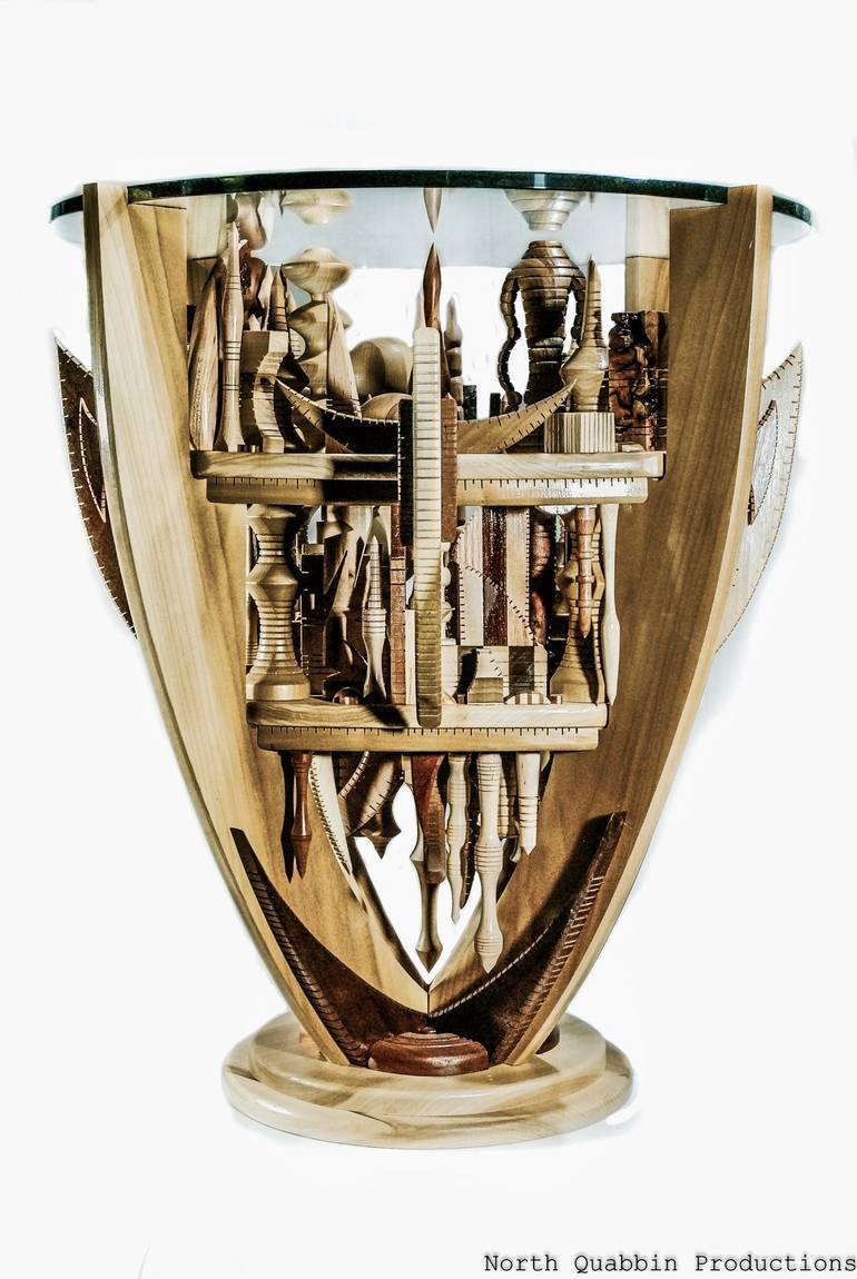 City In A Table Sculpture by Daniel Mehr | Saatchi Art