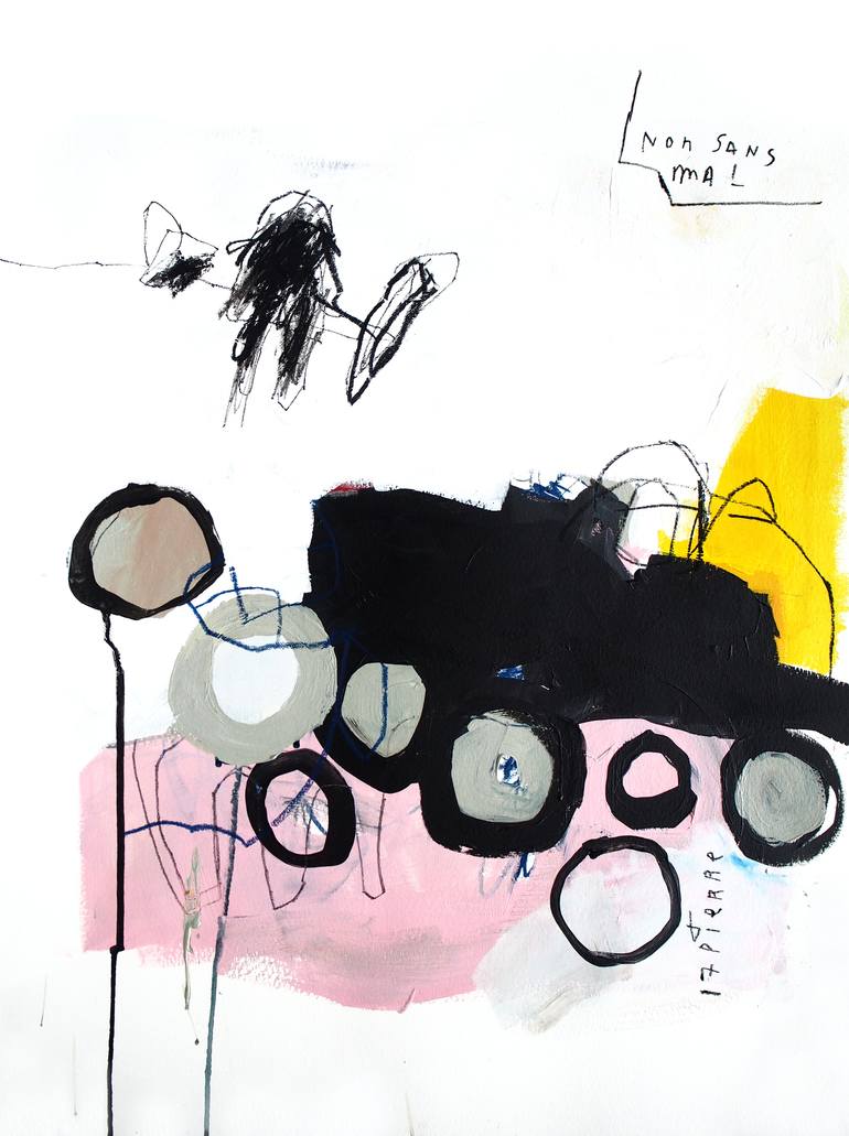 NON SANS MAL Painting by Luc Pierre | Saatchi Art