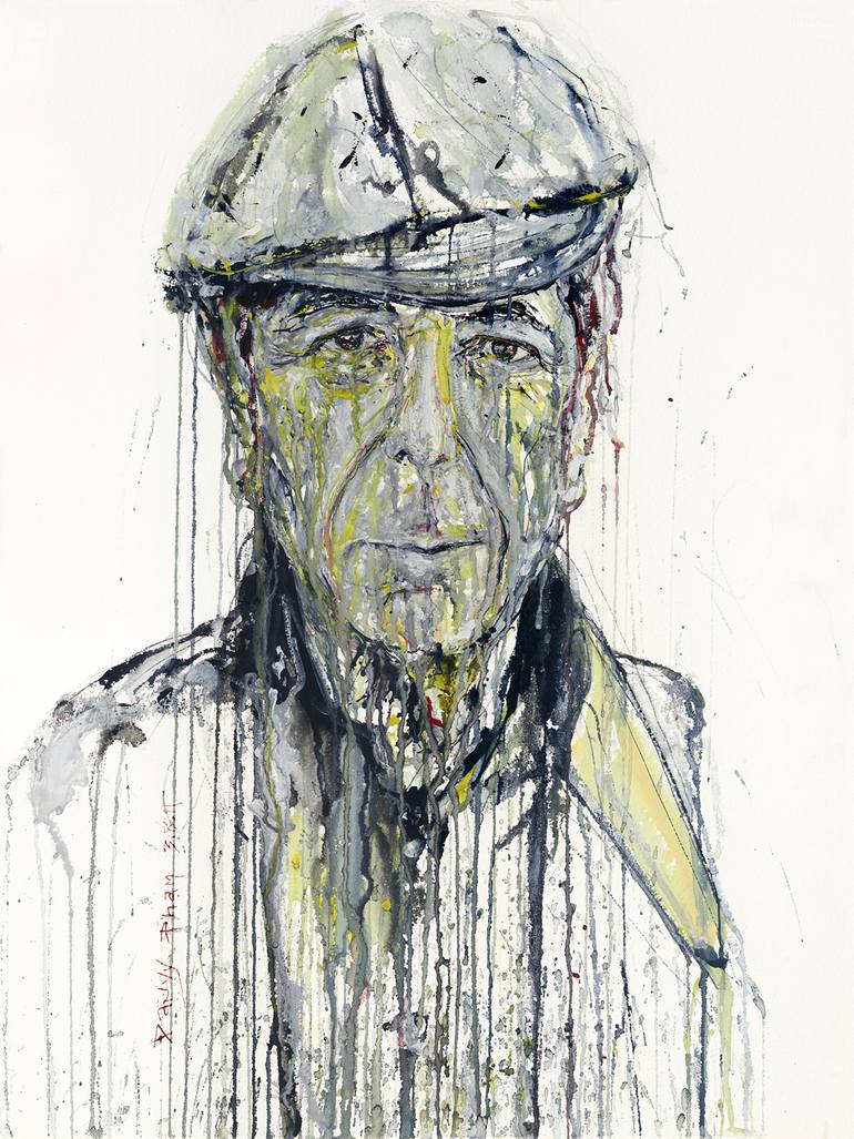 Leonard Cohen Painting by Danvy Pham | Saatchi Art