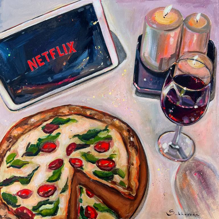 Friday Night Painting by Victoria Sukhasyan | Saatchi Art