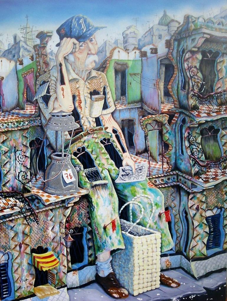 El Brigadista Painting by Carlos Rafael Vega | Saatchi Art