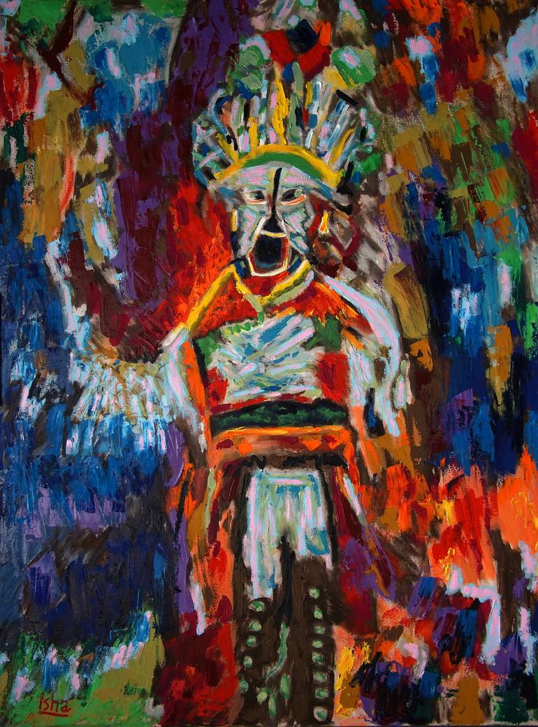 Inca Shaman Painting by Gerhardt Isringhaus | Saatchi Art
