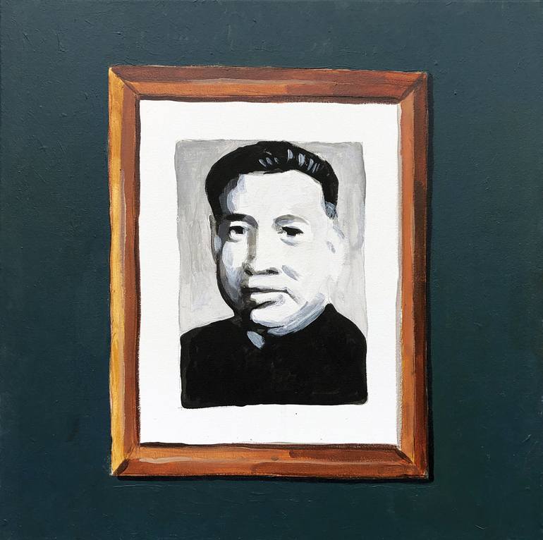 Portrait of Pol Pot Painting by Cvika Rabinovich | Saatchi Art