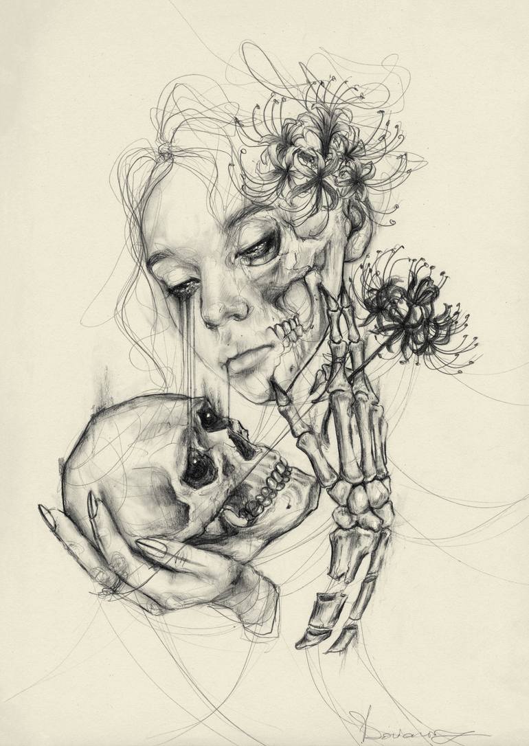 Lovers Drawing by Doriana Popa | Saatchi Art