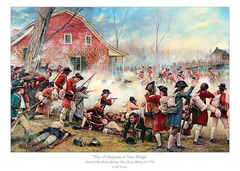 War of Outposts at New Bridge Painting by Jeff Trexler | Saatchi Art