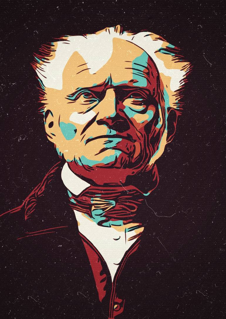 Arthur Schopenhauer Digital by Dmitry O | Saatchi Art