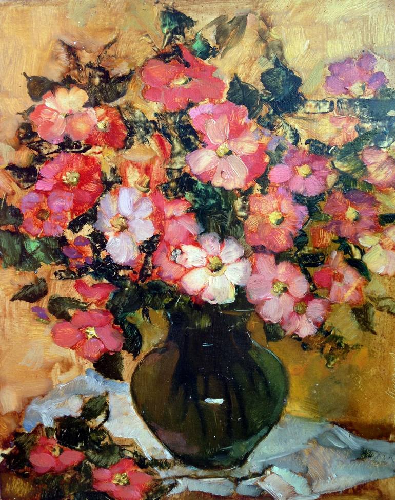 Flowers Painting by Sergey Kisel | Saatchi Art